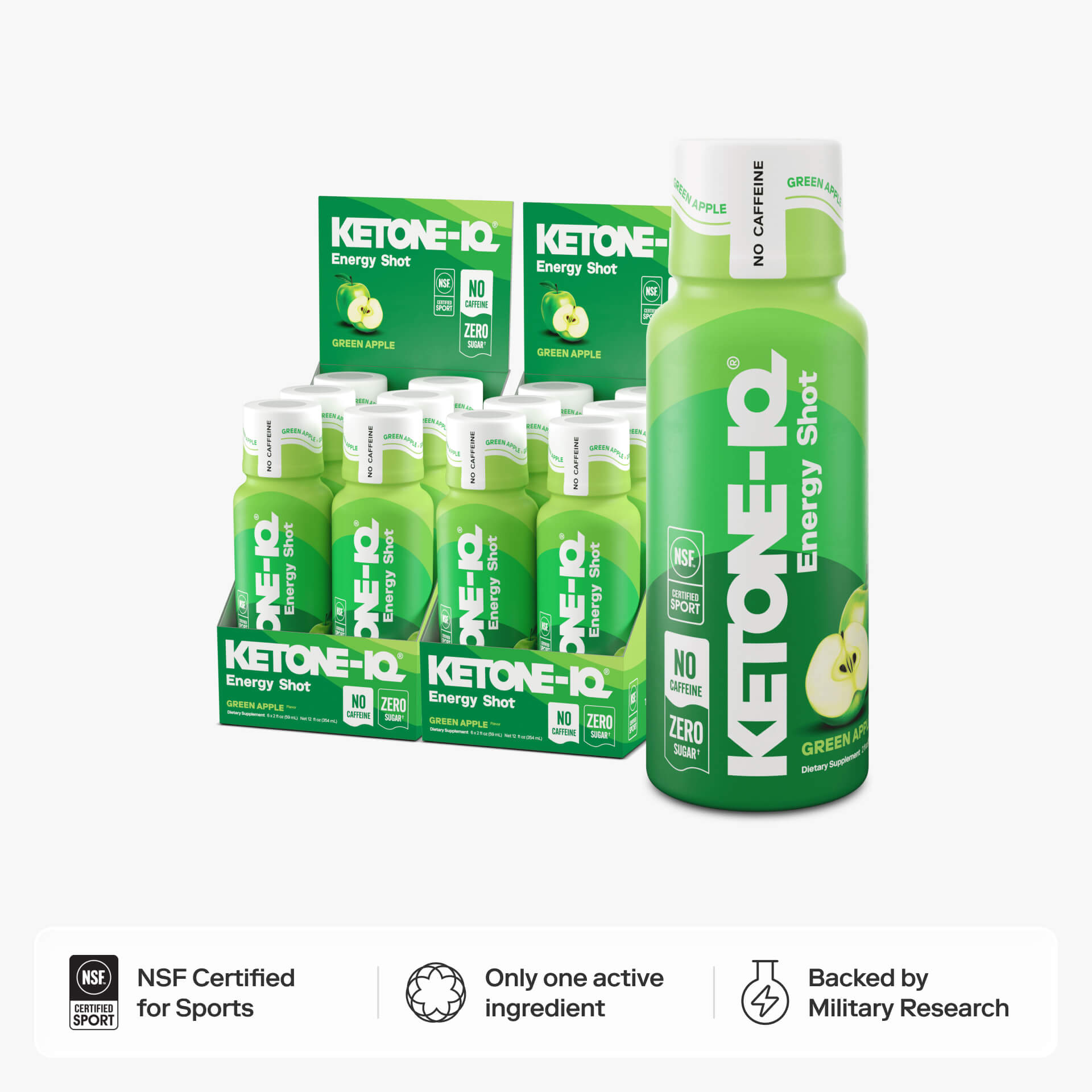 Ketone-IQ® No Caffeine Original Shot | Focus & Steady Energy